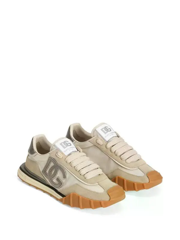 Dolce & Gabbana Logo Lace-up Sneakers - Neutrals