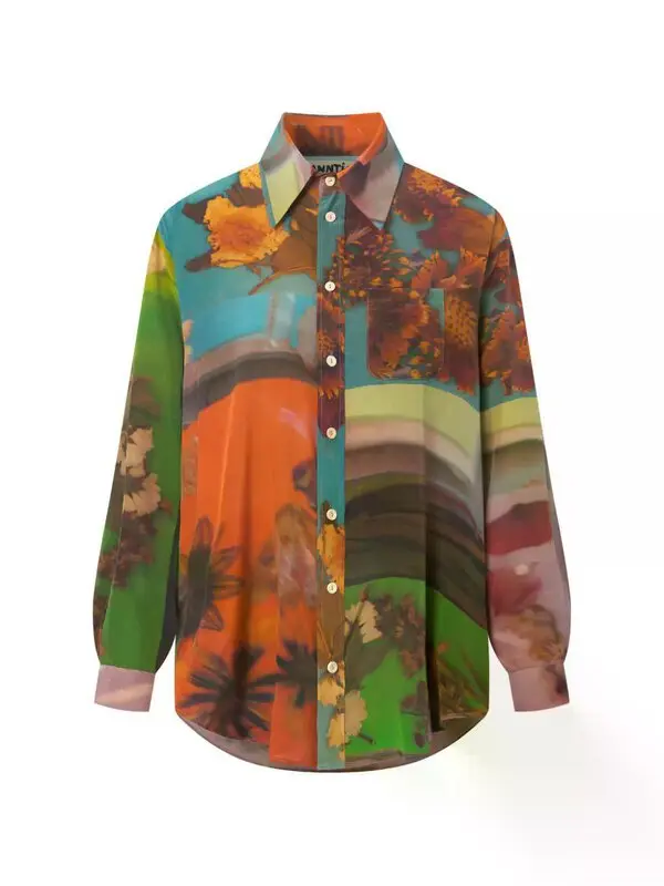 ANNTIAN Printed Long-sleeve Shirt
