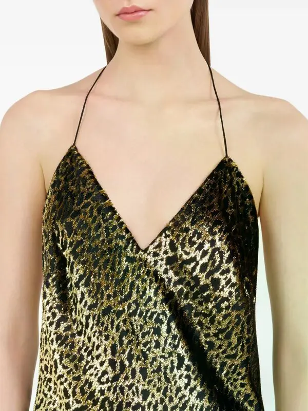 Roberto Cavalli Leopard-print Lace Slip Dress
