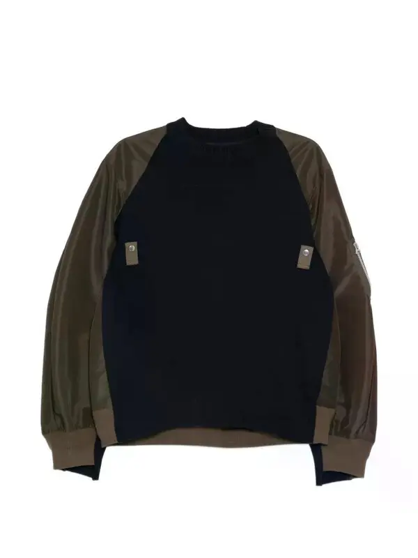 Sacai Sponge Sweatshirt - Black