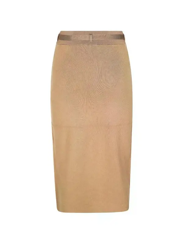 Elisabetta Franchi Belted Buttoned Skirt