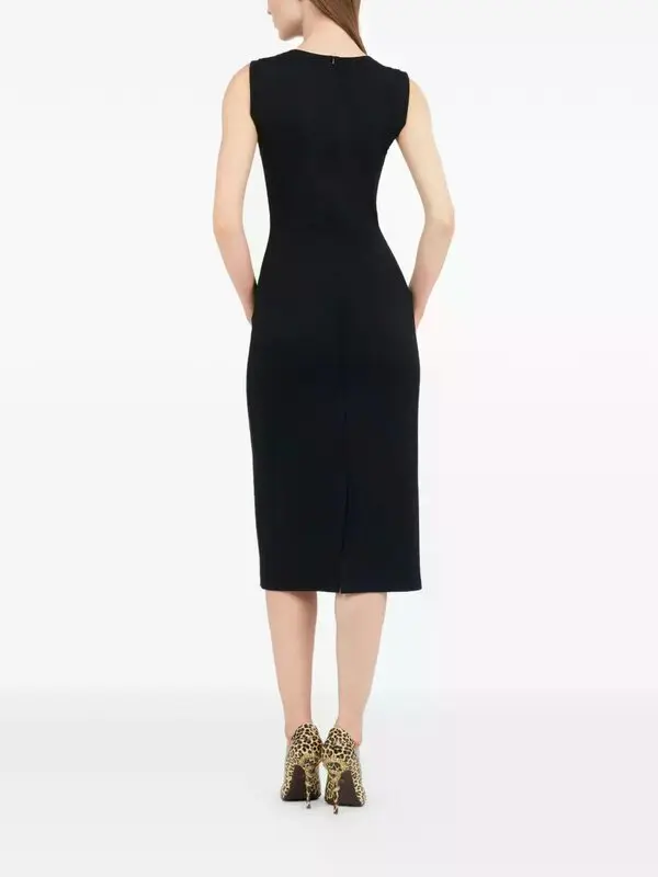 Roberto Cavalli Embroidered Cut-out Midi Dress