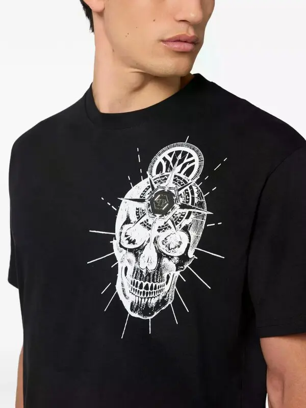 Philipp Plein Round-neck Skull T-shirt - Black