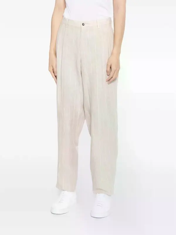 Giorgio Armani Striped Linen Trousers