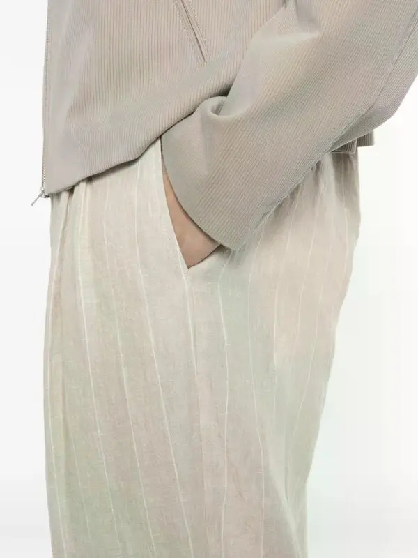 Giorgio Armani Striped Linen Trousers