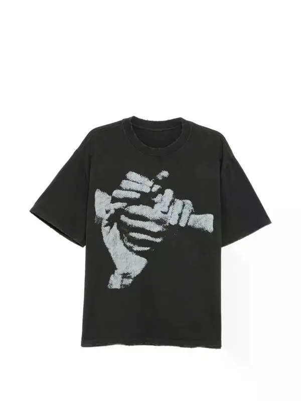 WARMAN Graphic-print T-shirt - Black