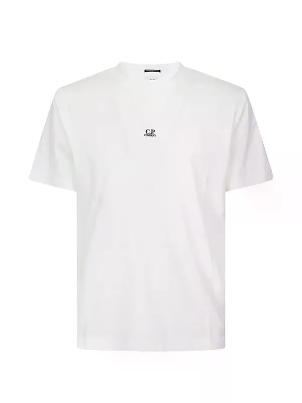 C.P. COMPANY Mercerized Jersey 70/2 Gasato Short-sleeve T-shirt - White