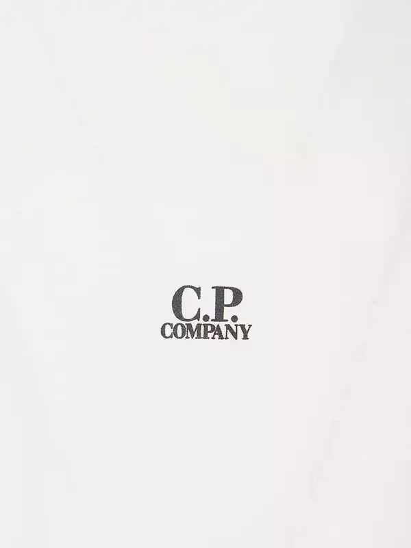 C.P. COMPANY Mercerized Jersey 70/2 Gasato Short-sleeve T-shirt - White