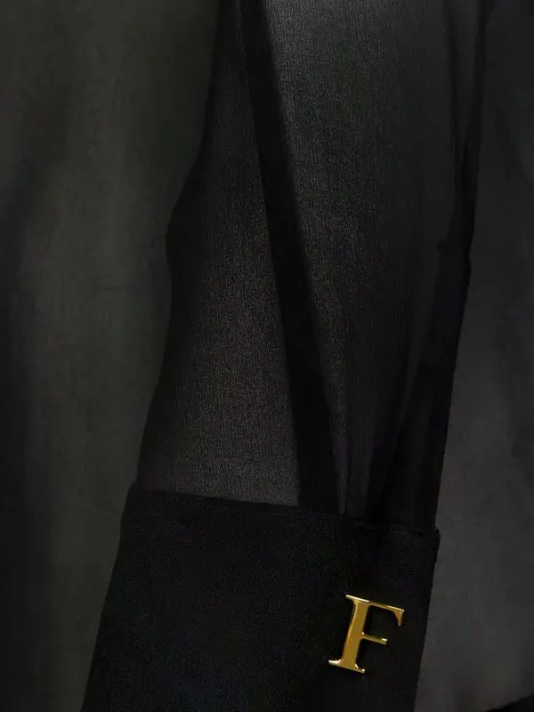 Elisabetta Franchi Tie Shirt - Black