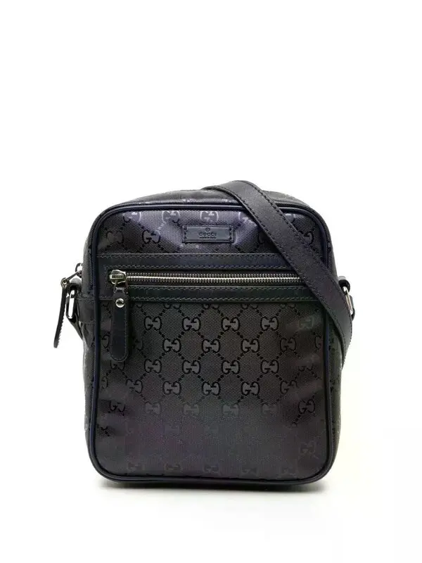 Gucci Gg Imprime Crossbody Bag - Blue