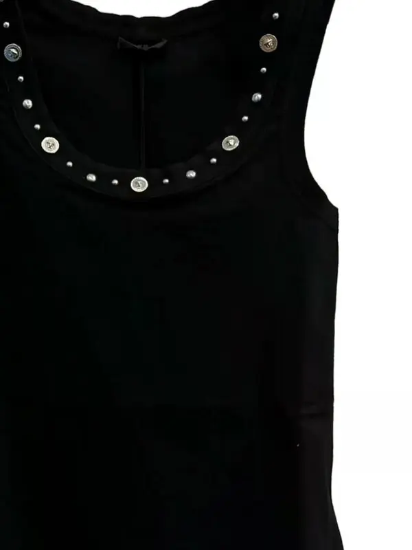 Versace Medusa-plaque Studded Tank Top