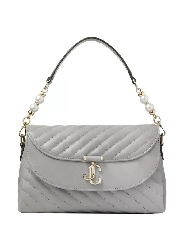 JIMMY CHOO Avenue Curve Quilted Tote - Grey