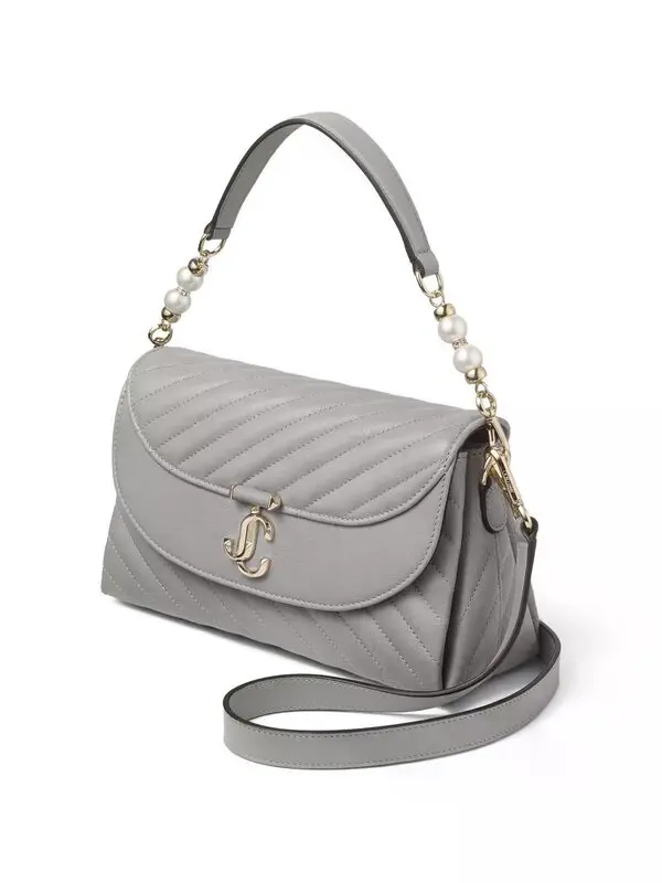 JIMMY CHOO Avenue Curve Quilted Tote - Grey