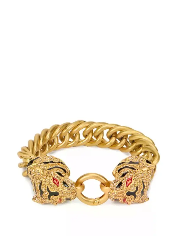 Roberto Cavalli Tiger-head Chain Bracelet