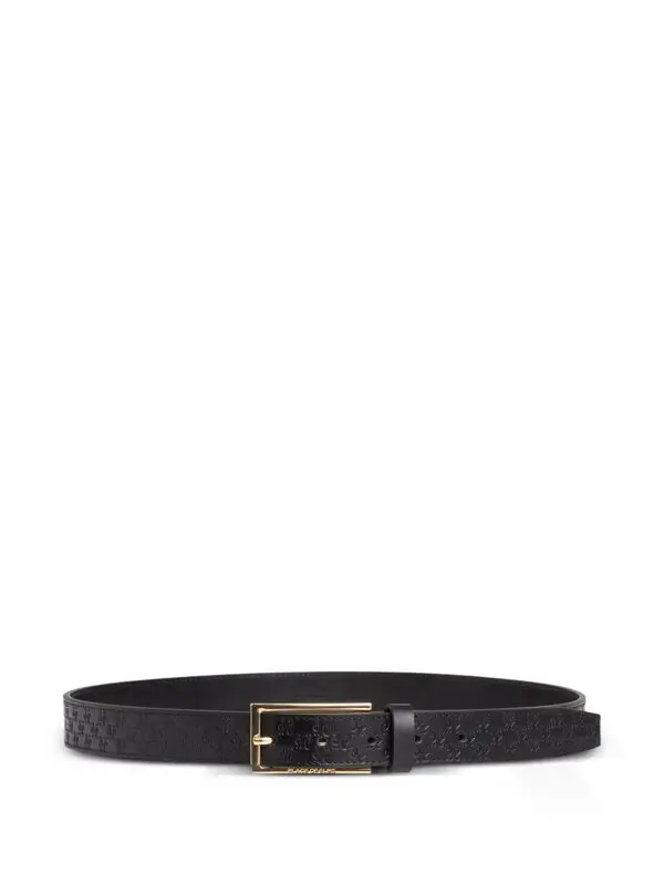 PLACE OF ËLMS Leather Belt - Black