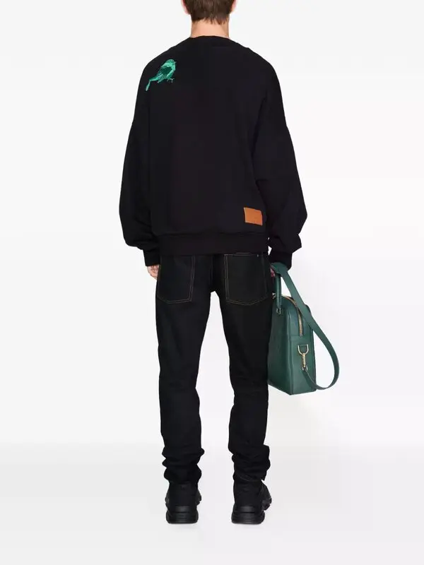 Place Of Ëlms Birds-embroidered Sweatshirt