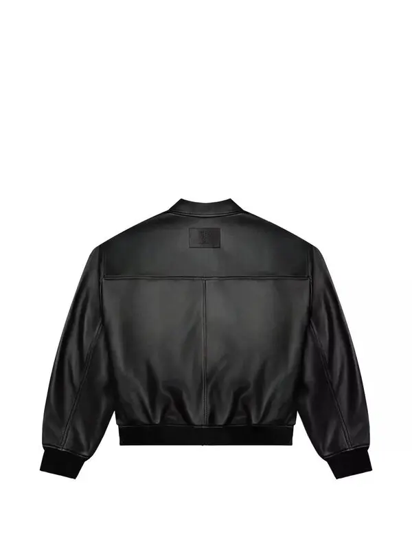 Place Of Ëlms Monolink Debossed Leather Jacket