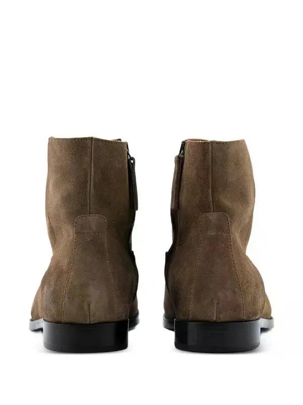 BUTTERO® Floyd Zip Suede Boots - Brown