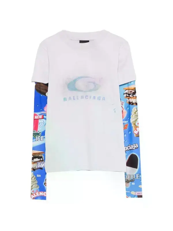 Balenciaga Logo-detail Long-sleeve Top