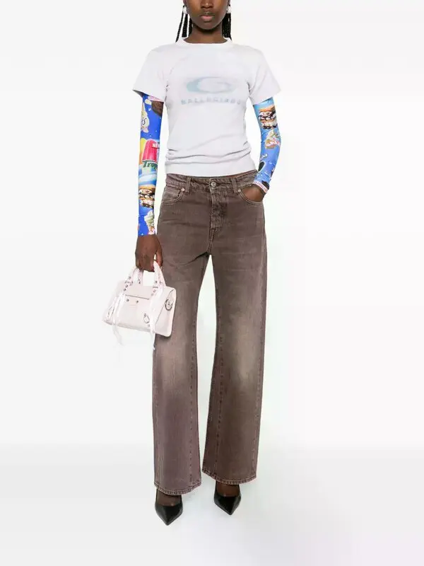 Balenciaga Logo-detail Long-sleeve Top