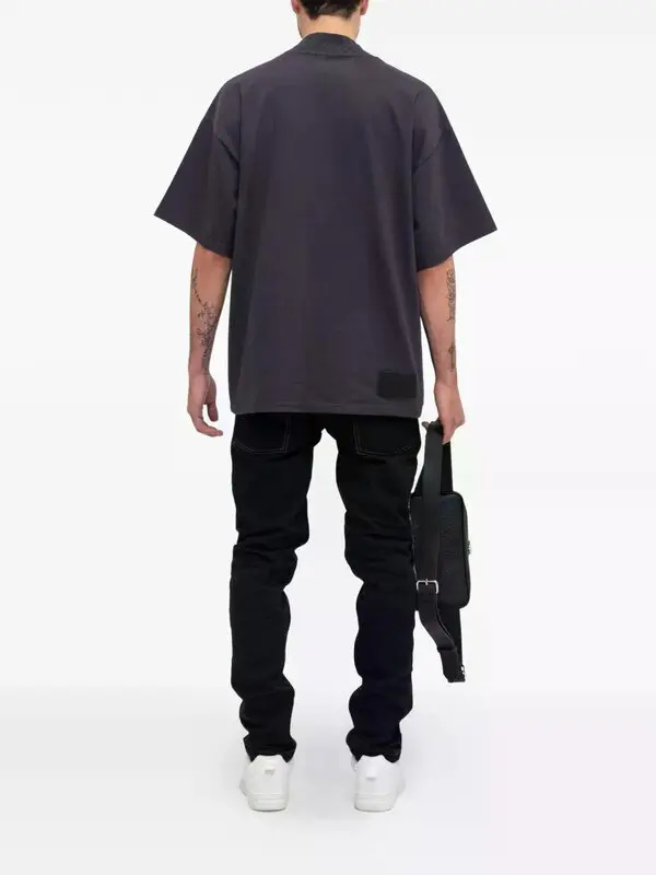 Place Of Ëlms Logo-embroidery T-shirt - Black