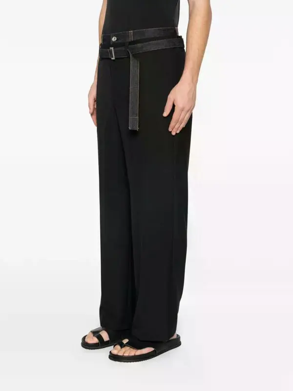 Sacai Belted Trousers - Black