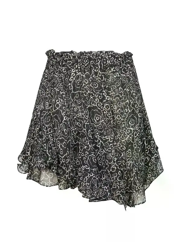 MARANT ETOILE Floral Print Ruffled Shorts