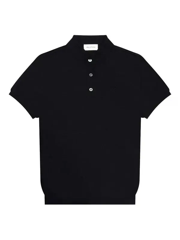 Place Of Ëlms Logo-embroidered Short-sleeve Polo Shirt