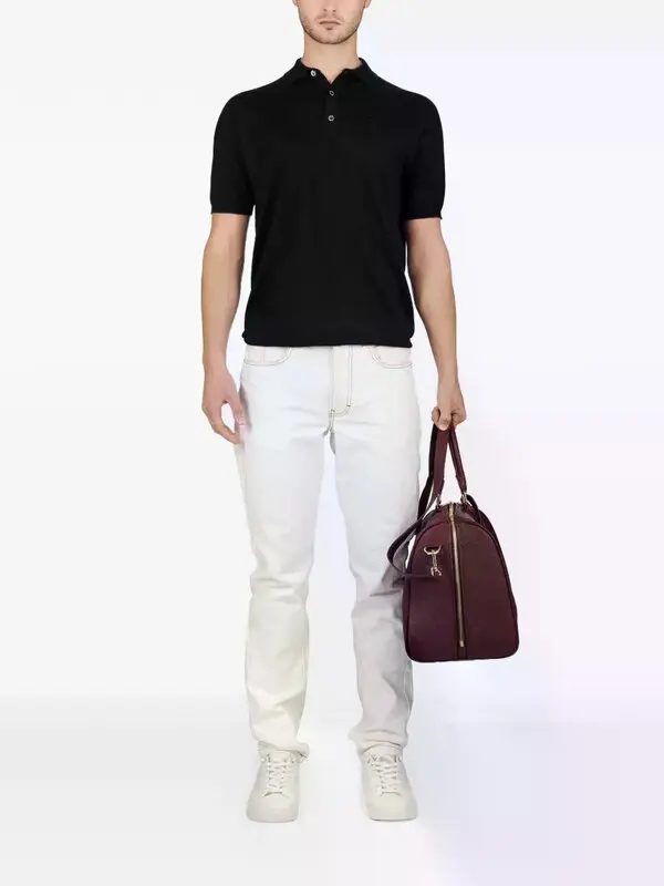 Place Of Ëlms Logo-embroidered Short-sleeve Polo Shirt