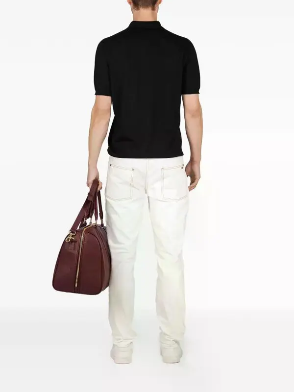Place Of Ëlms Logo-embroidered Short-sleeve Polo Shirt