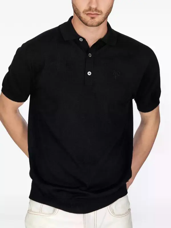 Place Of Ëlms Logo-embroidered Short-sleeve Polo Shirt