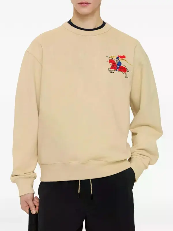 Burberry Equestrian Knight Cotton Sweatshirt