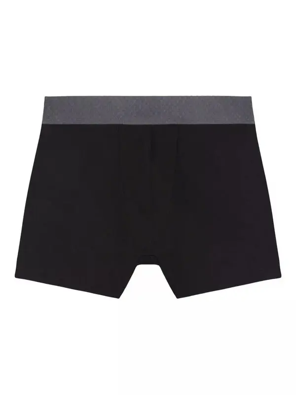 PLACE OF ËLMS Elastic-waist Boxer Shorts - Black