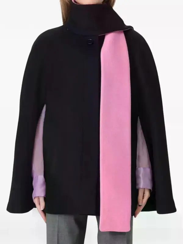 MSGM Scarf-collar Cape - Black
