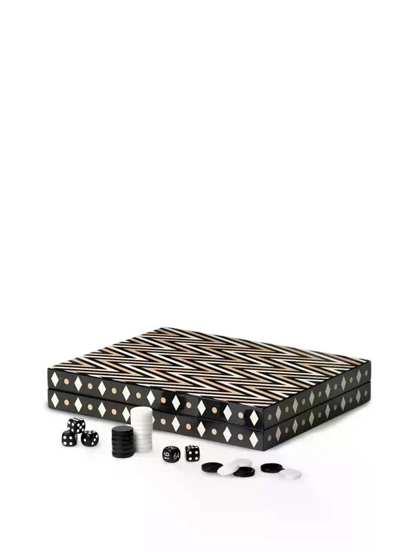 PRINTWORKS Lacquered Backgammon