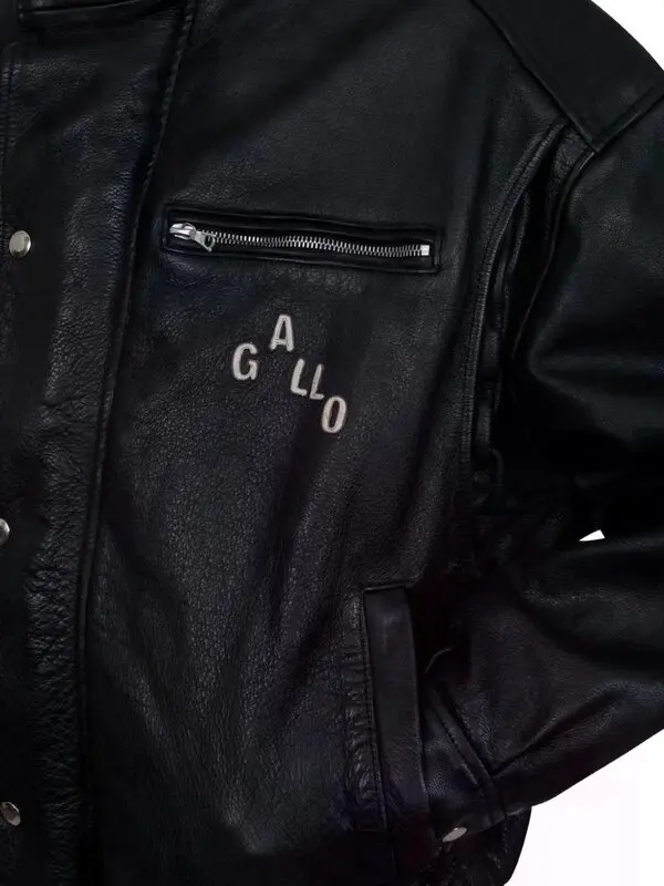 PALY HOLLYWOOD Leather Bomber Jacket