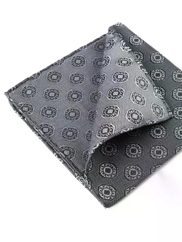Brunello Cucinelli Medallion-print Silk Pocket Square