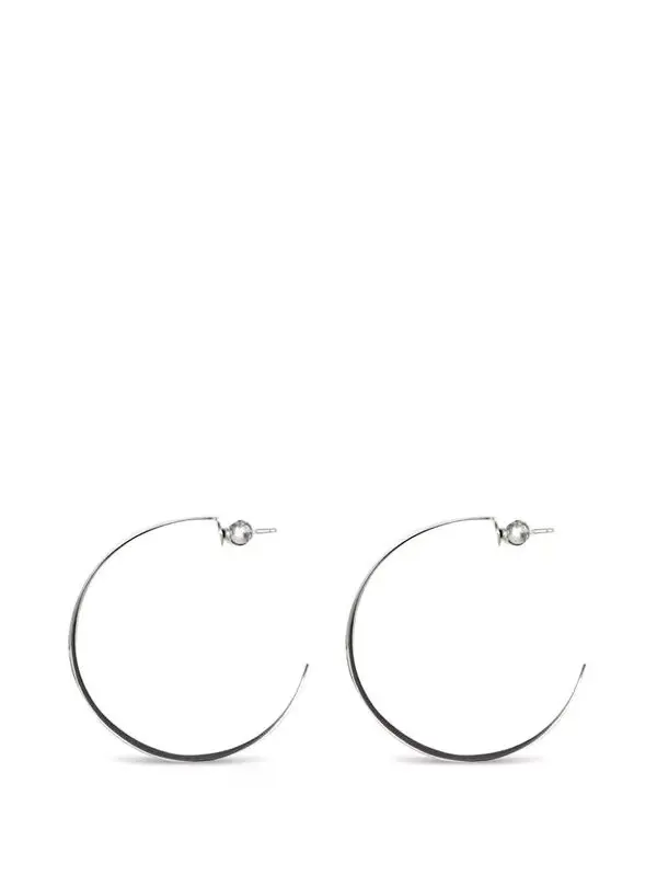 SOPHIE BUHAI Moon Hoop Earrings - Silver