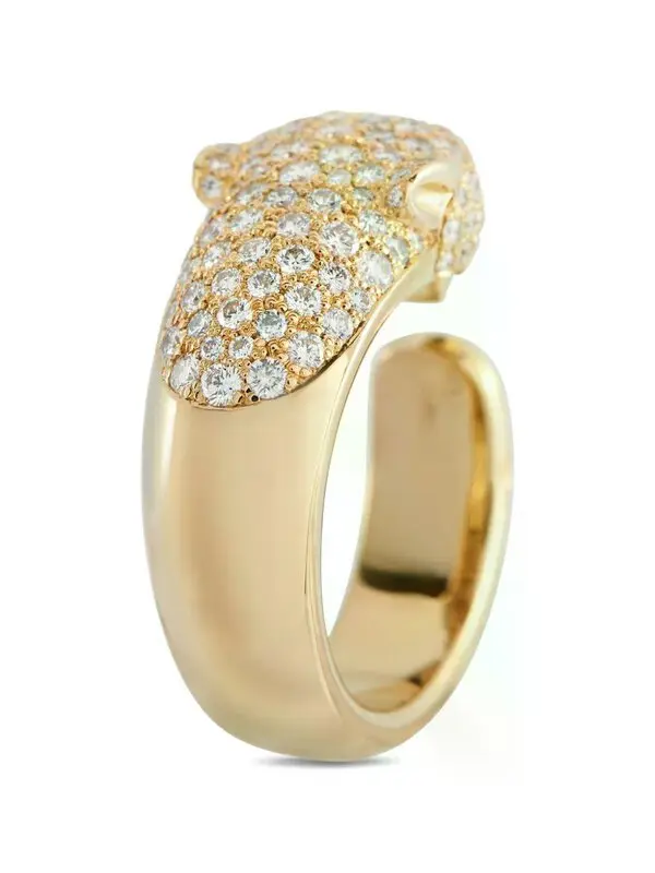 CARTIER 18k Yellow Diamond Panthère Ring