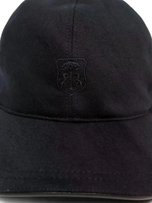 Corneliani Logo Appliqué Cap