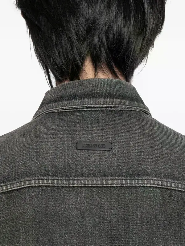 Fear Of God Trucker Denim Jacket - Grey