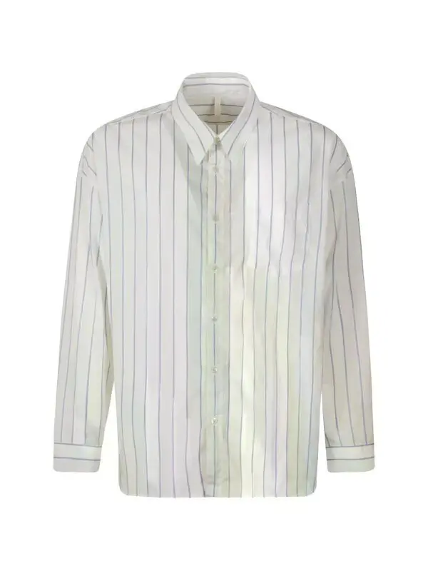 SUNFLOWER Striped-pattern Chest-pocket Shirt