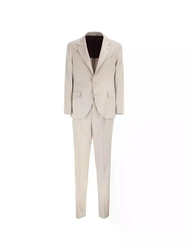 Brunello Cucinelli Two-button Pleated Suit - Neutrals