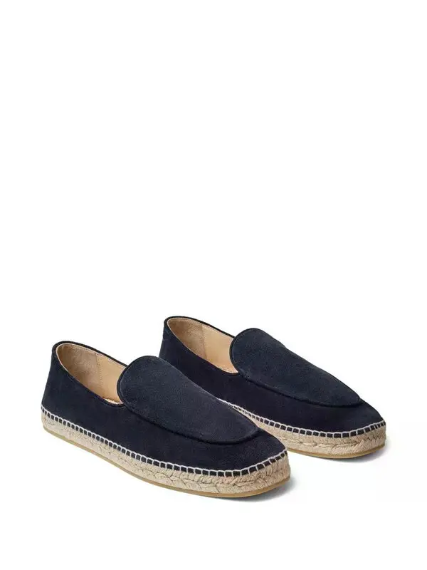 JIMMY CHOO Shenton Velvet Suede Espadrilles - Blue