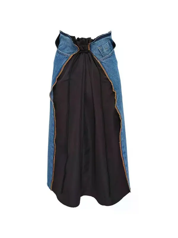 LITKOVSKA Split-front Midi Skirt - Blue