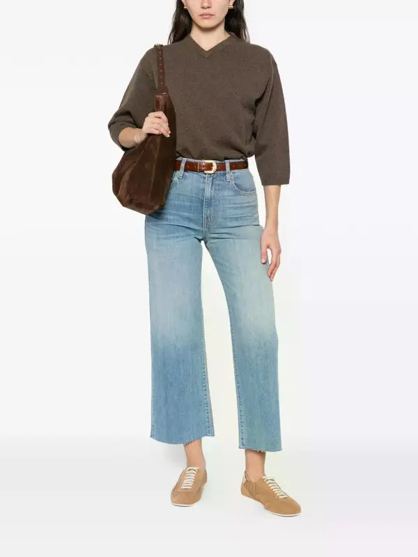 SLVRLAKE Frayed Grace Crop Denim Jeans