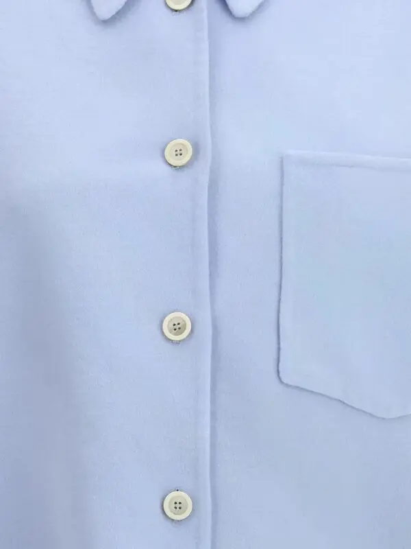 Fabiana Filippi Wool Shirt With Chest Pocket