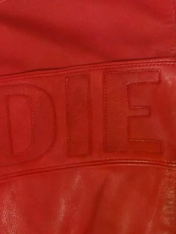 DIESEL® Color-block Leather Biker Jacket