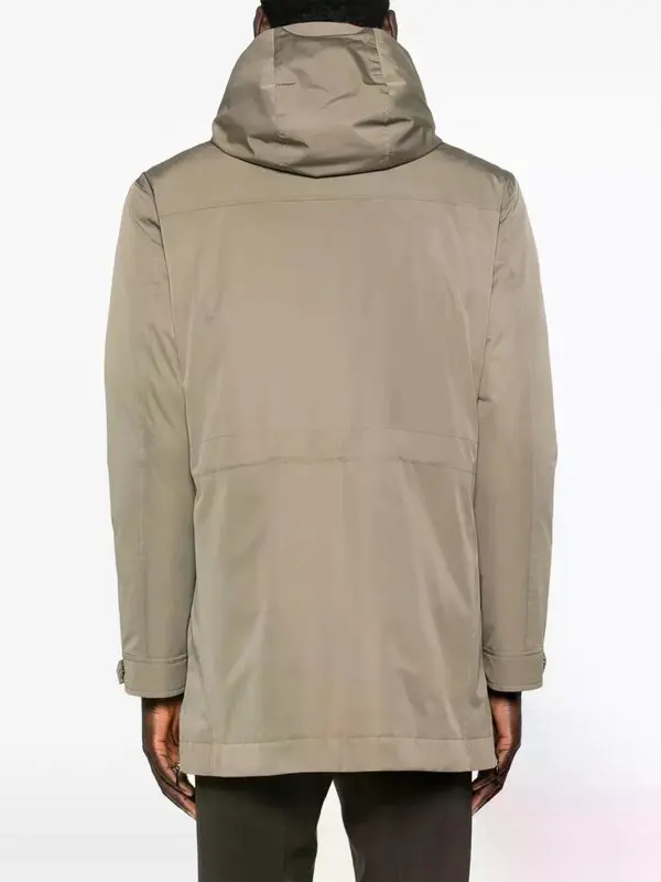 Corneliani Long-sleeve Hooded Coat