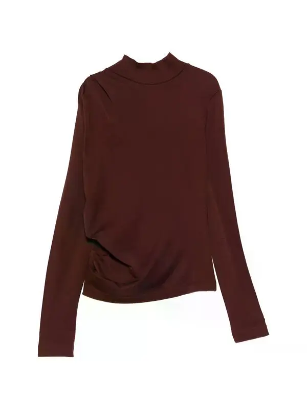 Max Mara Draped Long-sleeve Top
